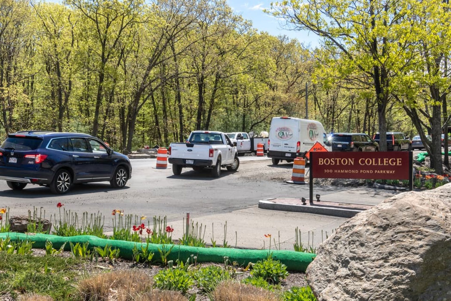 Construction advisory for Hammond Pond Parkway