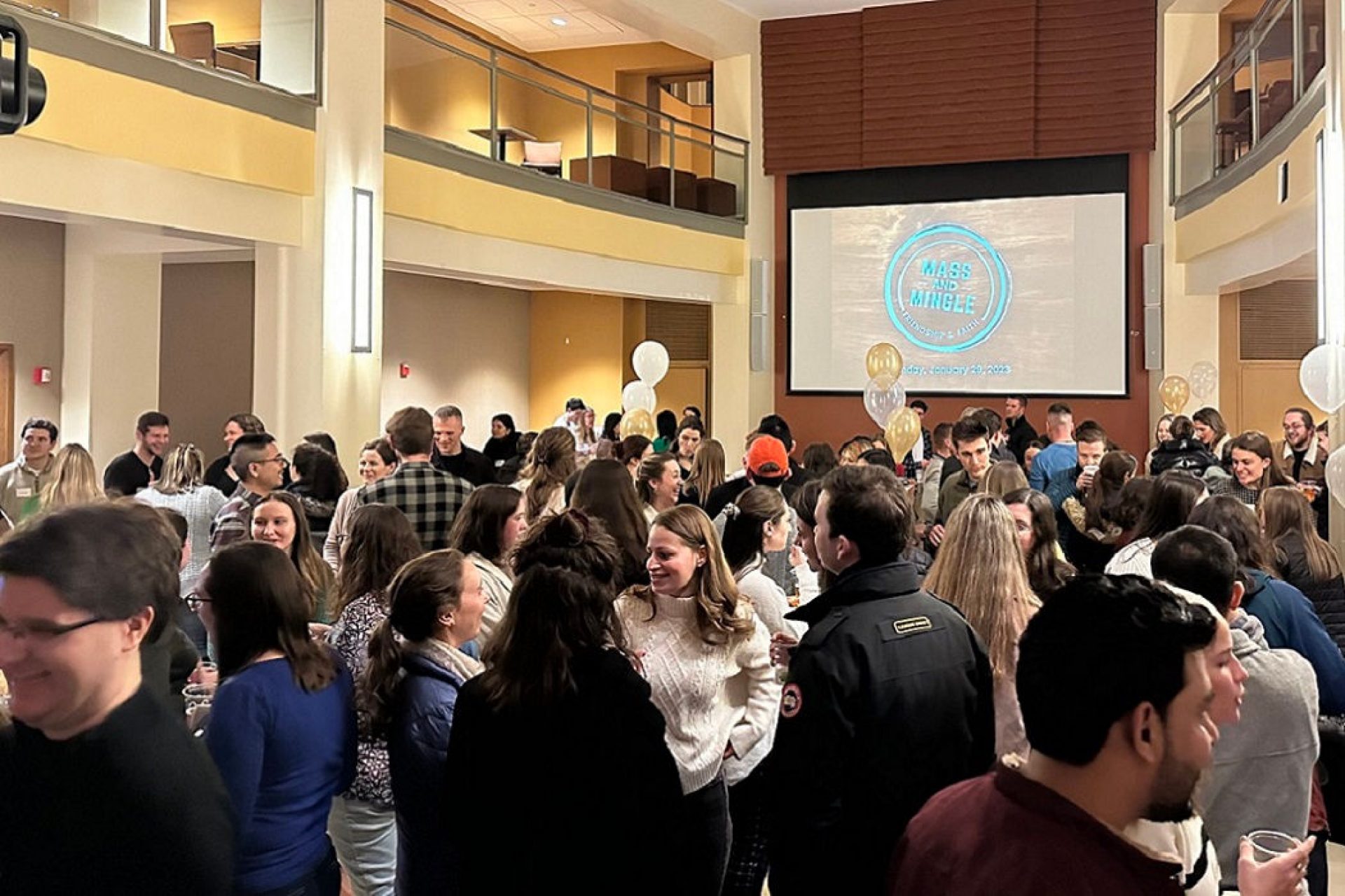 BC's C21 Center Brings Together Young Adult Catholics for Mass and Mingle